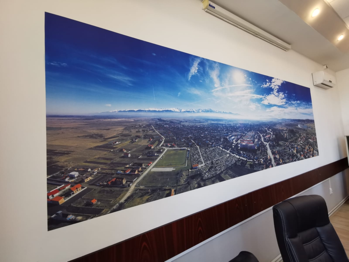 Panorama Avrig - imprimare pe perete - Printare imagini pe pereti